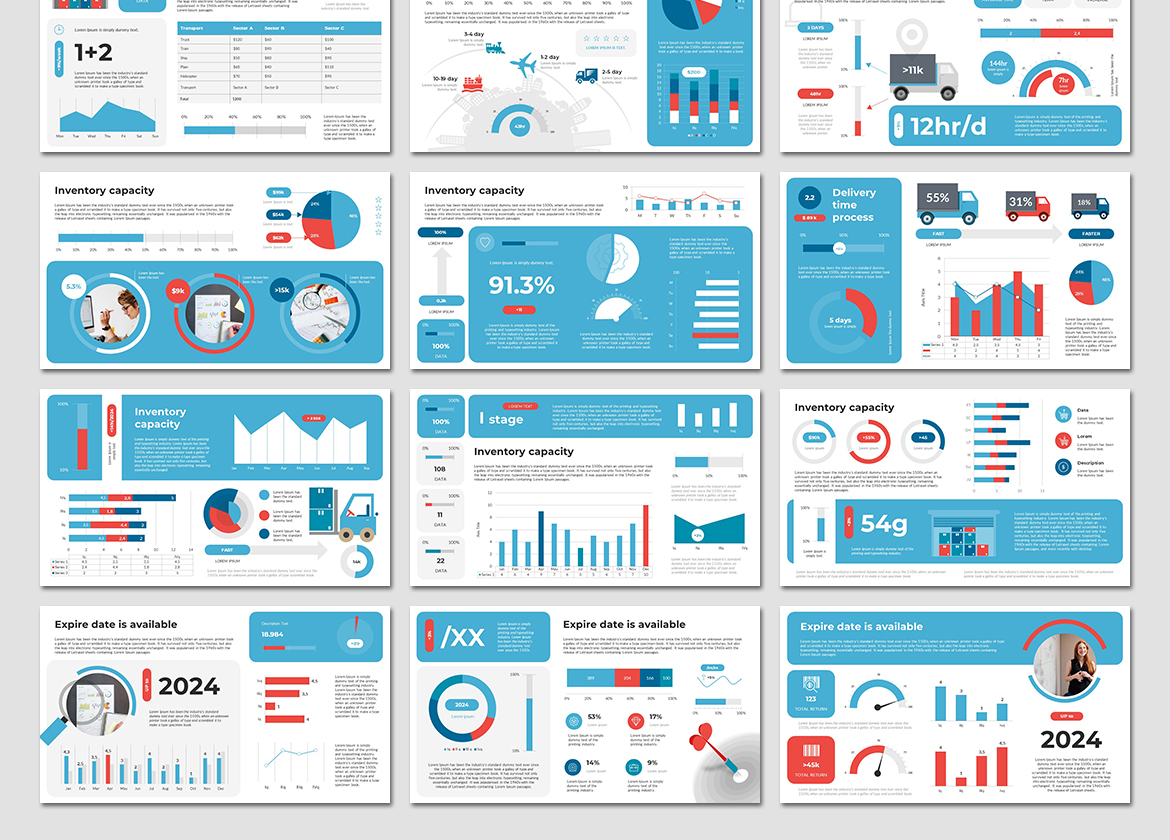 Warehouse Data Dashboards PowerPoint Presentation Template ...