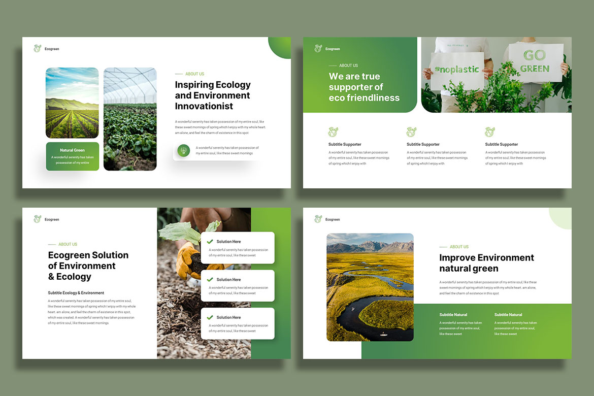 Ecogreen - Ecology & Environment PowerPoint Template, Presentation ...