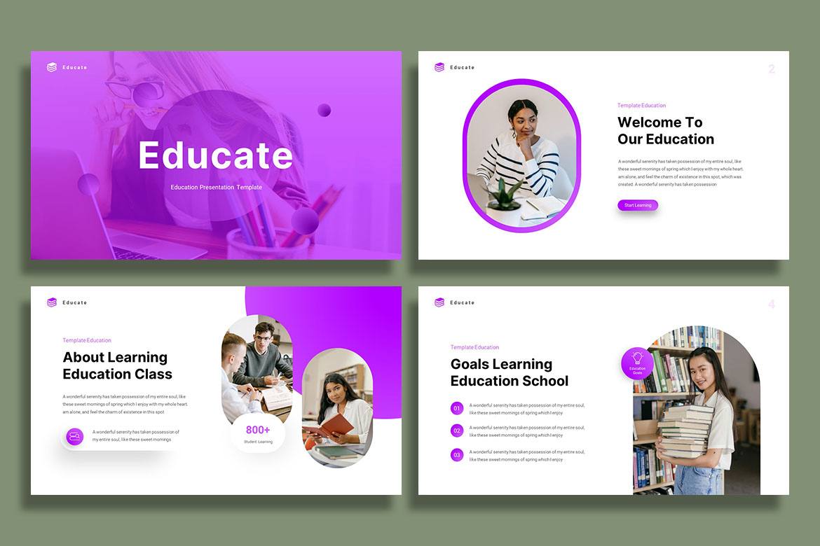Educate - Education PowerPoint Template, Presentation Templates ...