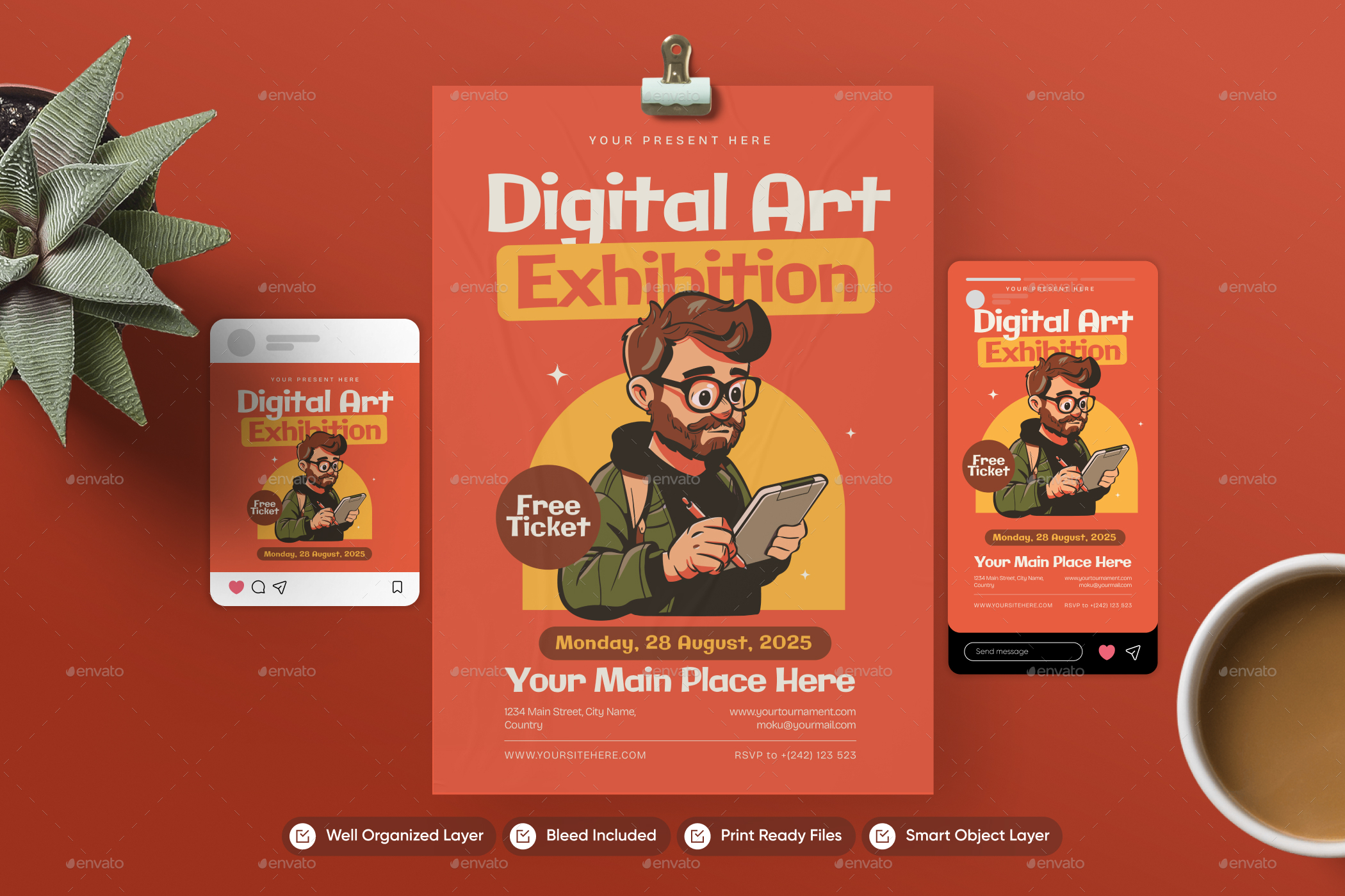 Digital Exhibition - Flyer, Print Templates | GraphicRiver