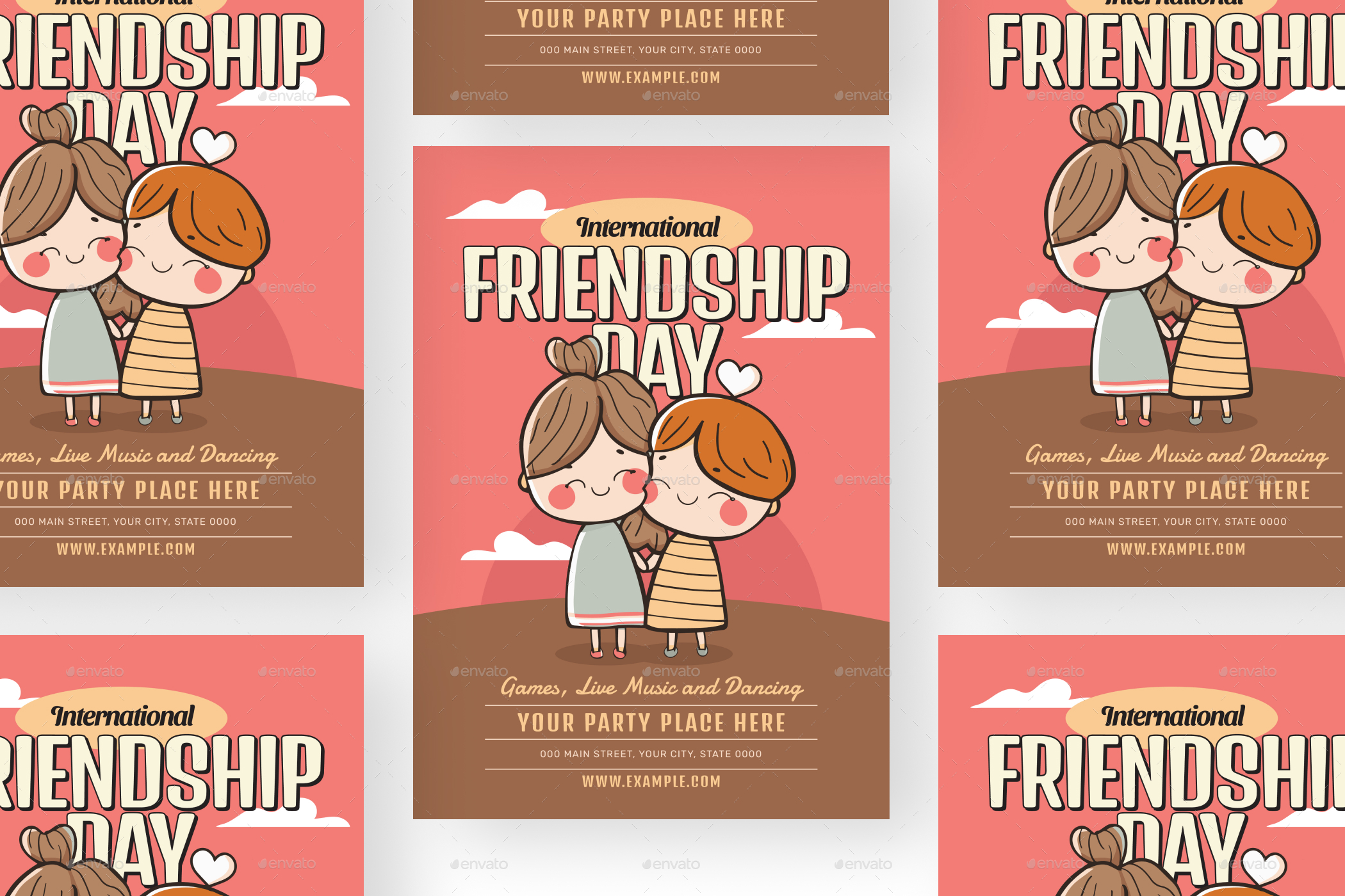 Friendship Day - Flyer Set, Print Templates | GraphicRiver