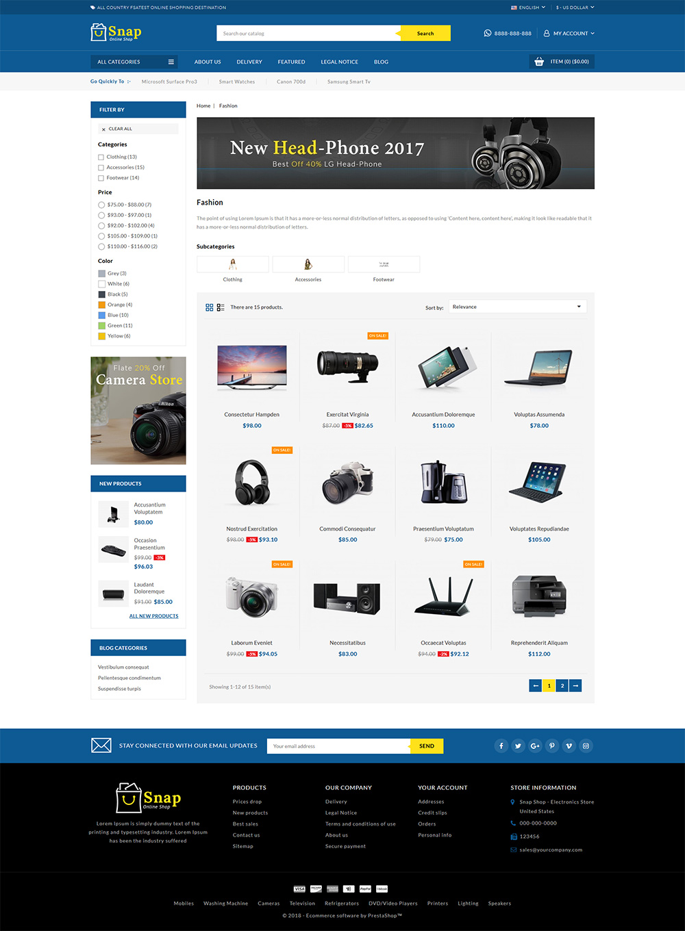 Snap - Electronics Prestashop 1.7 & 8.x Responsive Theme by codezeel