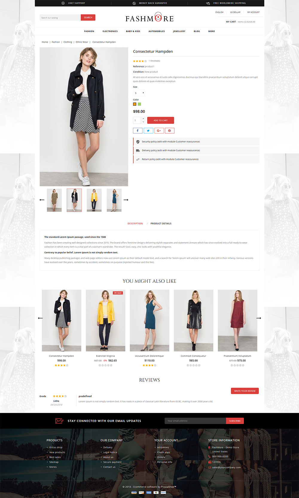 FashMore - Unique Fashion Prestashop 1.7 & 8.x Responsive Theme by codezeel