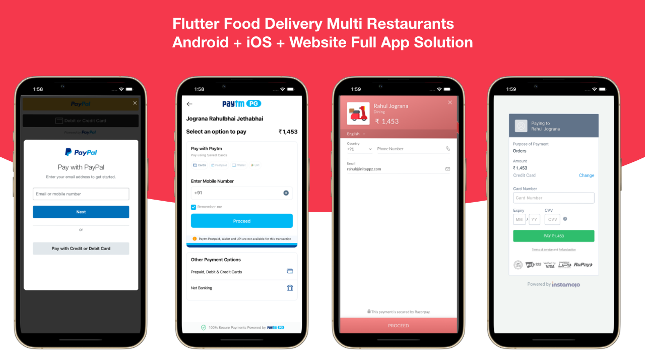 Flutter 3 Food Delivery Multi Restaurants Laravel Backend (Android ...