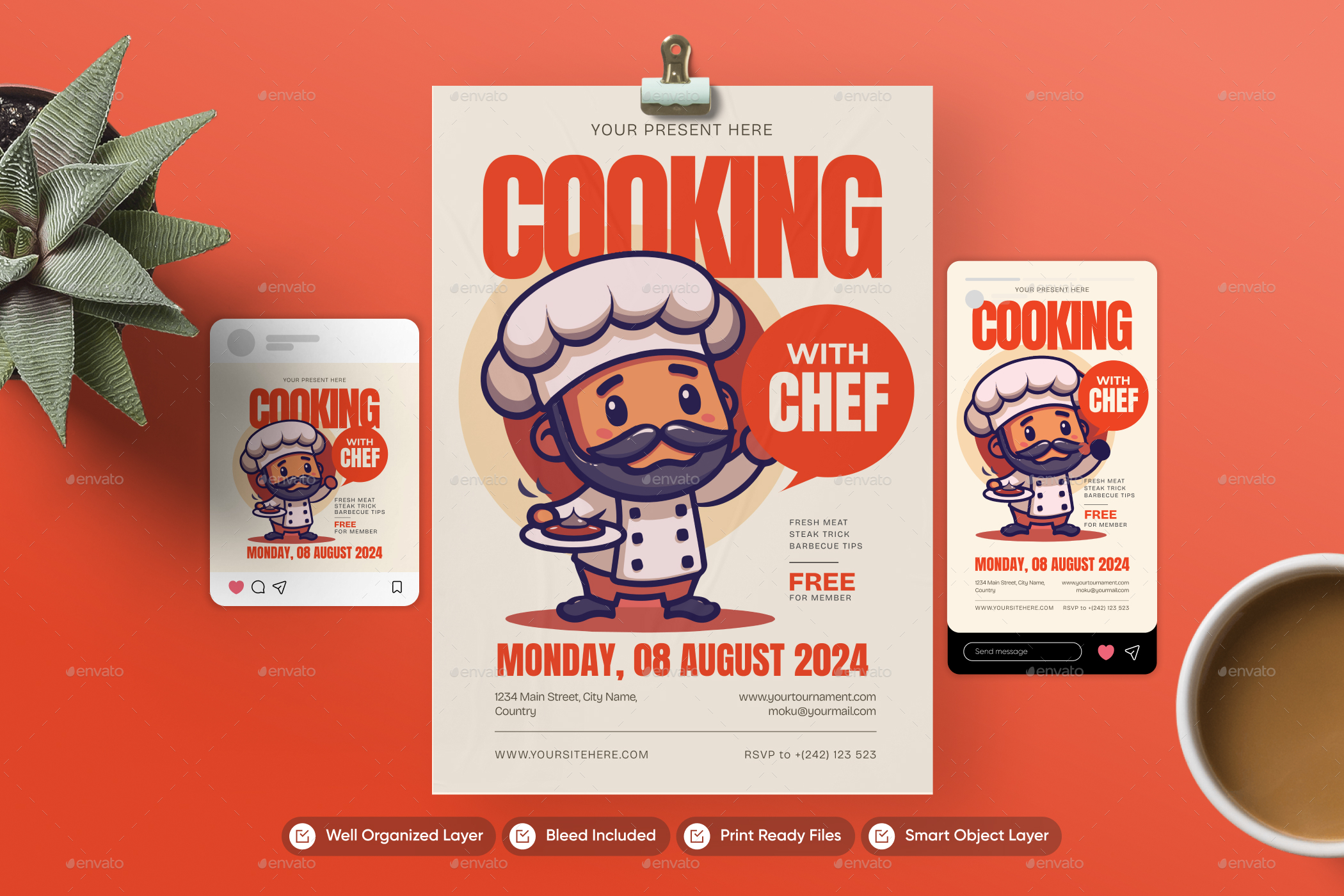 Cooking Chef - Flyer Set, Print Templates | GraphicRiver