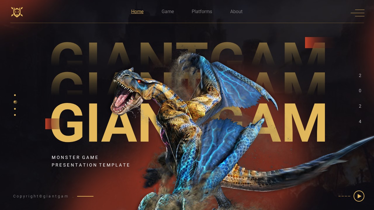 Giantgam - Game Presentation Template, Presentation Templates ...