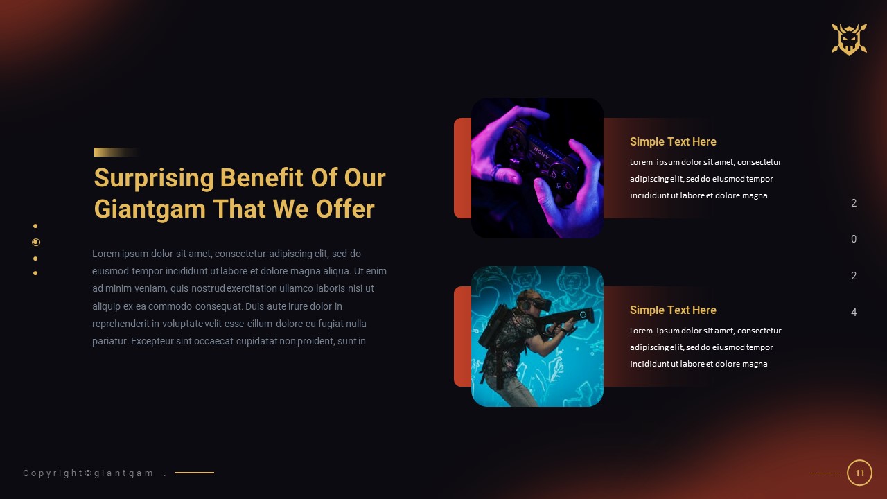 Giantgam - Game Presentation Template, Presentation Templates ...