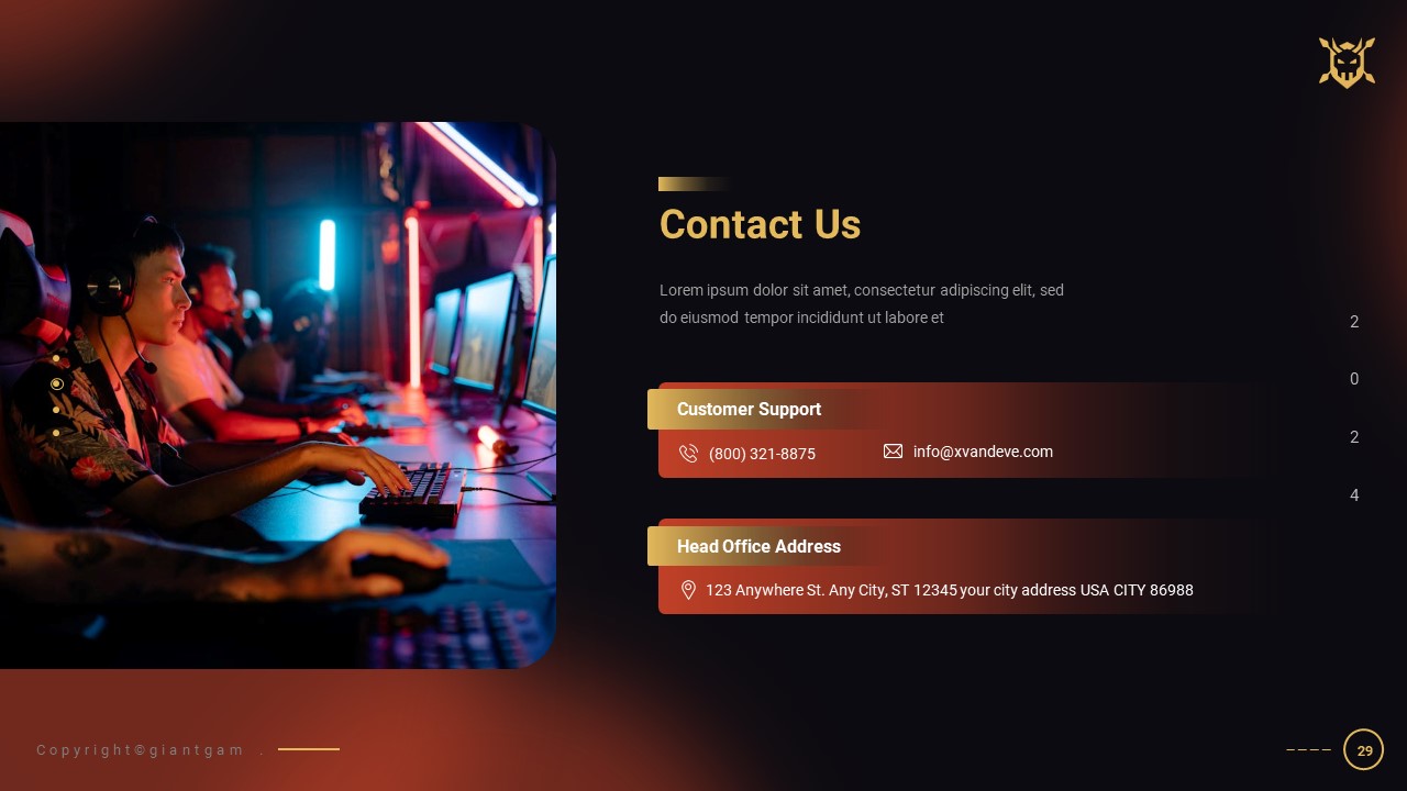 Giantgam - Game Presentation Template, Presentation Templates ...