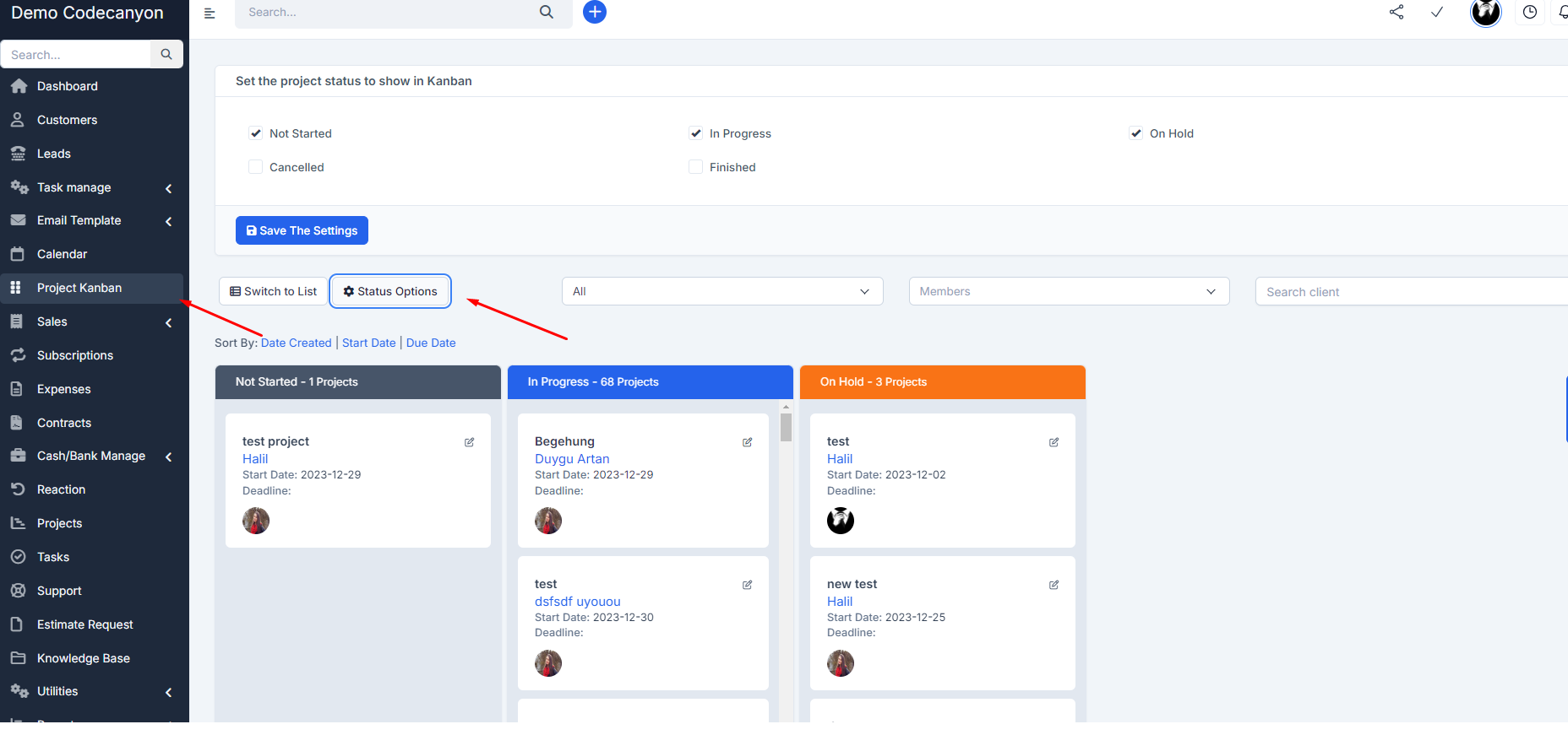 Project Kanban View Module For Perfex CRM by halilaltndg | CodeCanyon Project Kanban View Module For Perfex CRM by halilaltndg | CodeCanyon