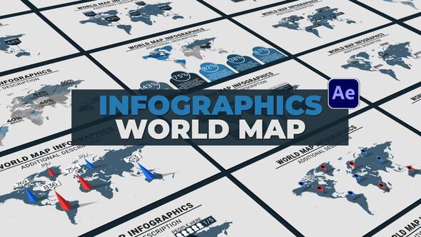 Infographics World Map, After Effects Project Files | VideoHive