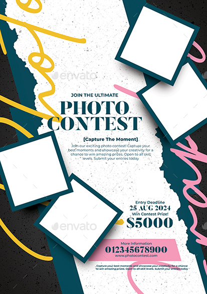 Photography Contest Flyer and Social Media, Print Templates | GraphicRiver