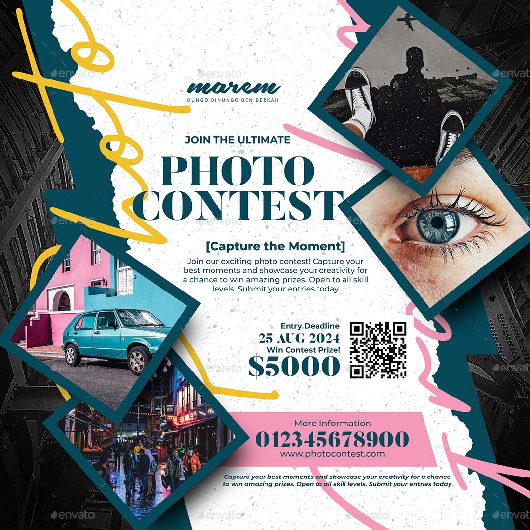 Photography Contest Flyer and Social Media, Print Templates | GraphicRiver