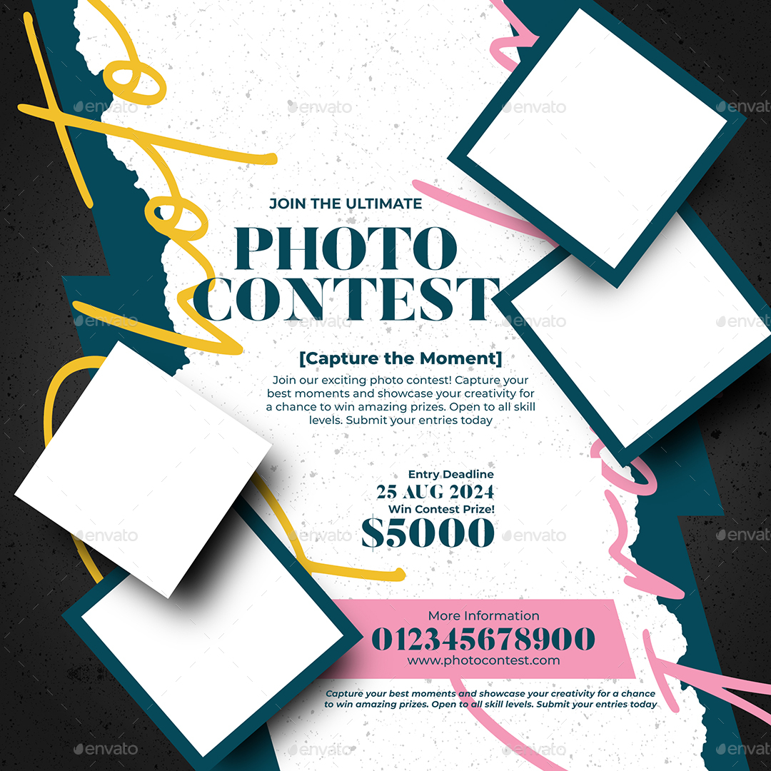 Photography Contest Flyer and Social Media, Print Templates | GraphicRiver