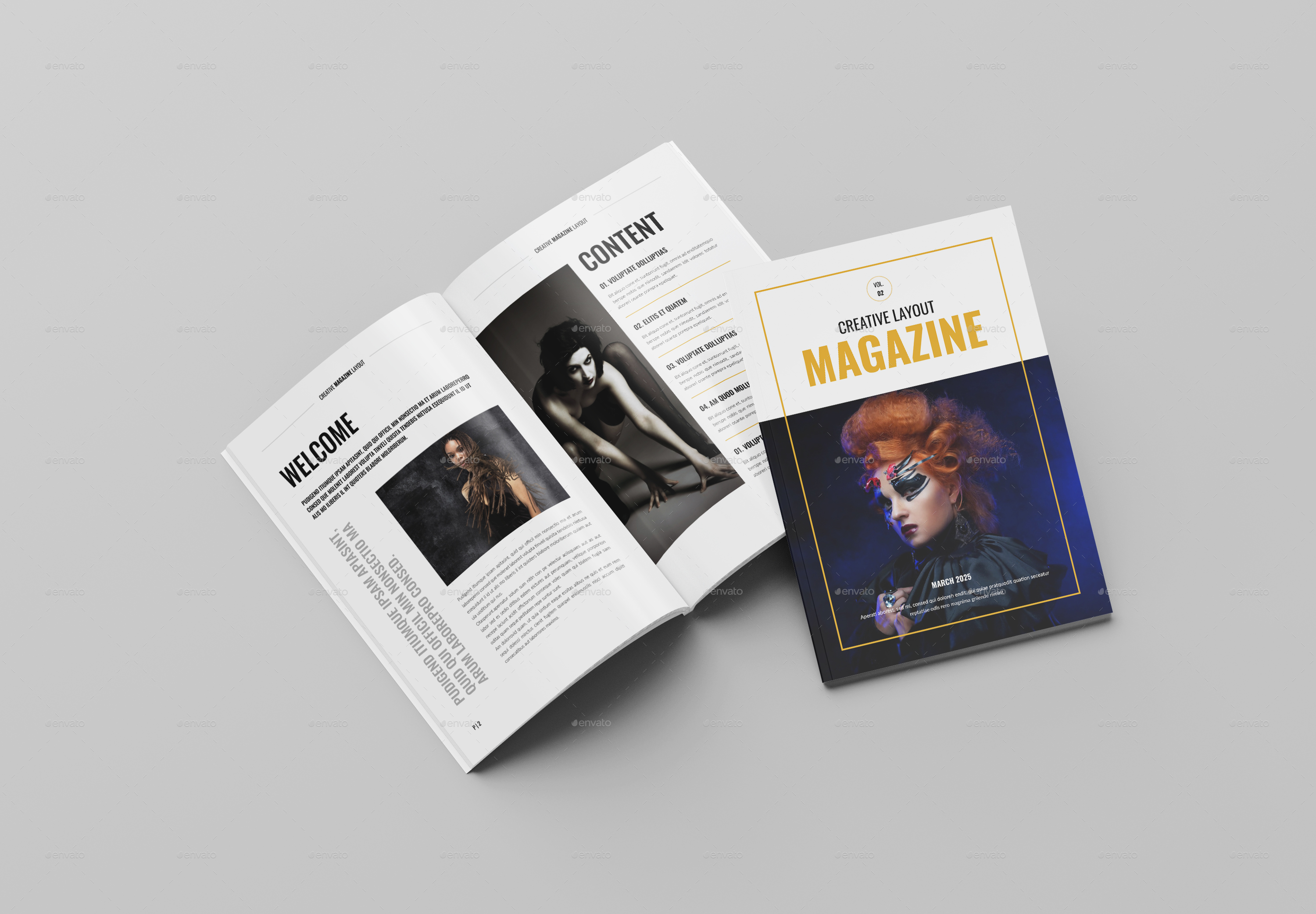 Creative Magazine Layout Template, Print Templates | GraphicRiver