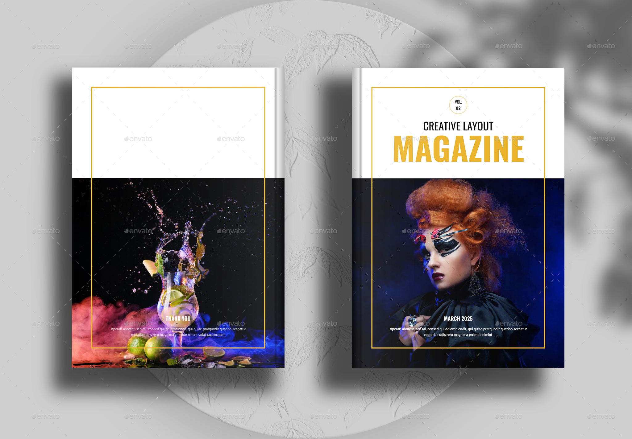 Creative Magazine Layout Template, Print Templates | GraphicRiver