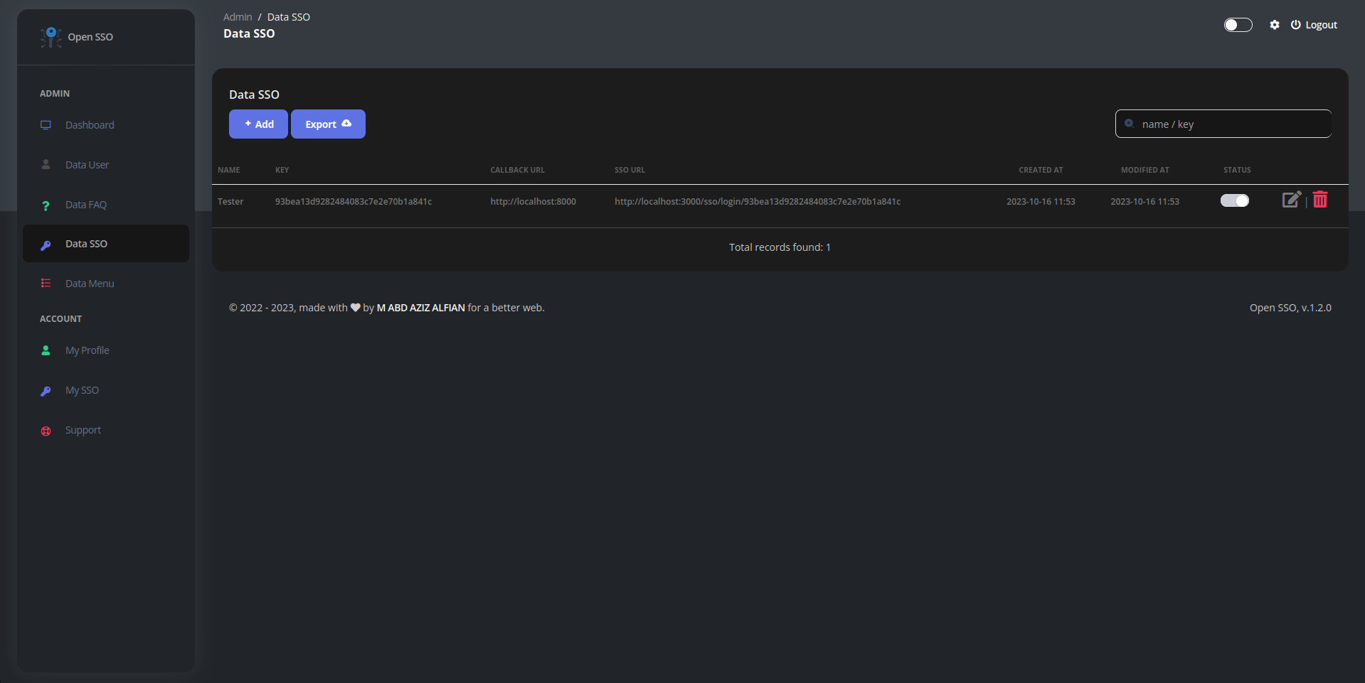 Open Sso Single Sign On Nodejs By Aalfiann Codecanyon