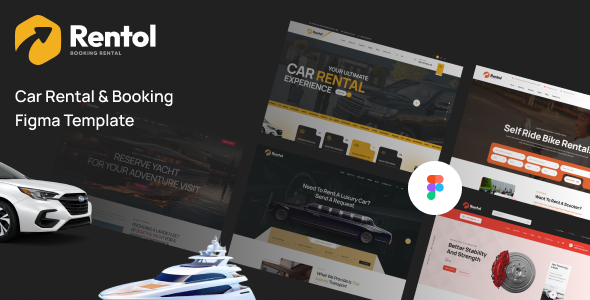 Rentol - Car Rental & Booking Figma Template by Layerdrops | ThemeForest