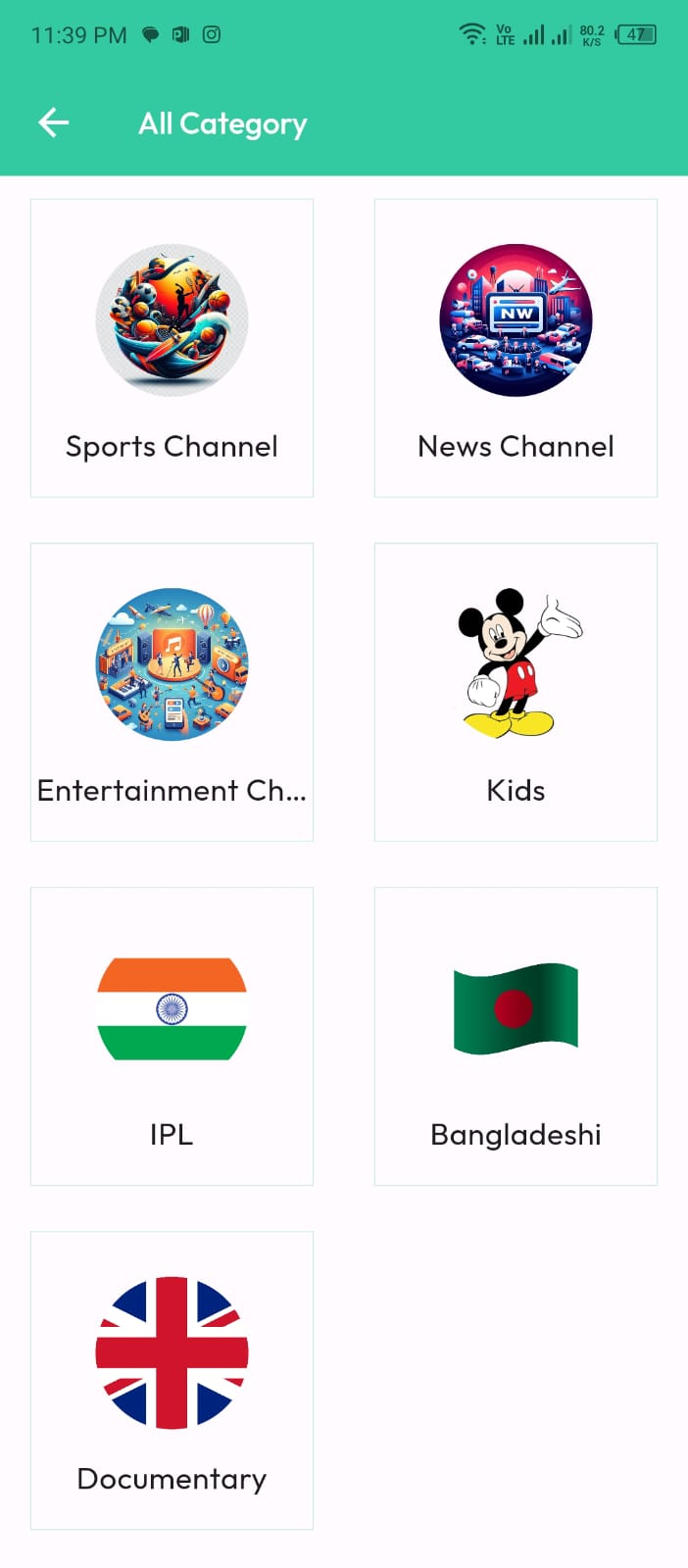 Go TV Live TV App Uisng Flutter for Android & IOS with web admin panel by goribz