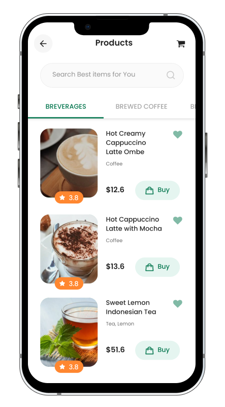 Ombe - Flutter Coffee Shop Mobile App Template by DexignZone | CodeCanyon