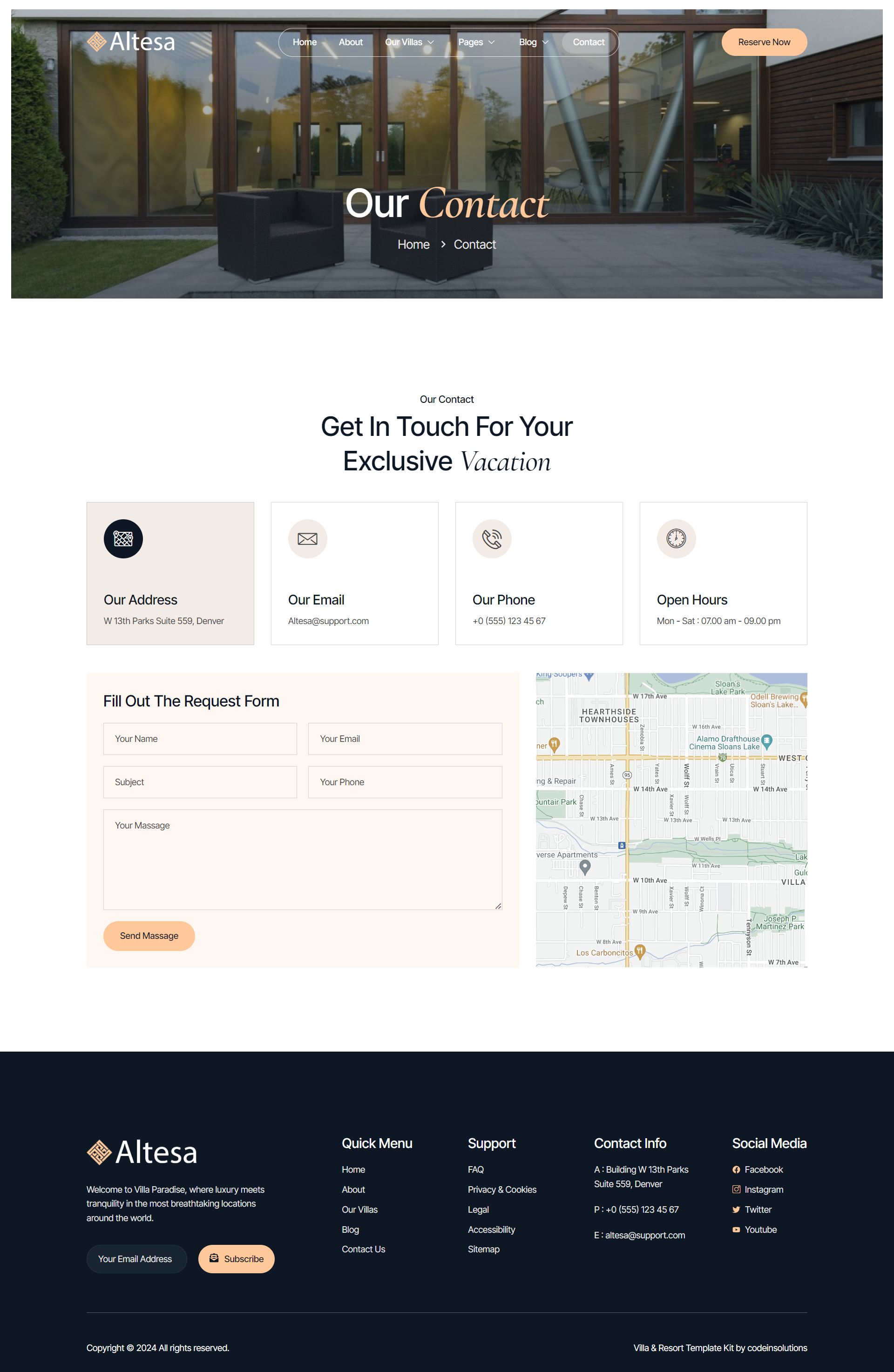 Altesa - Villa & Resort Elementor Template Kit by codeinsolutions ...