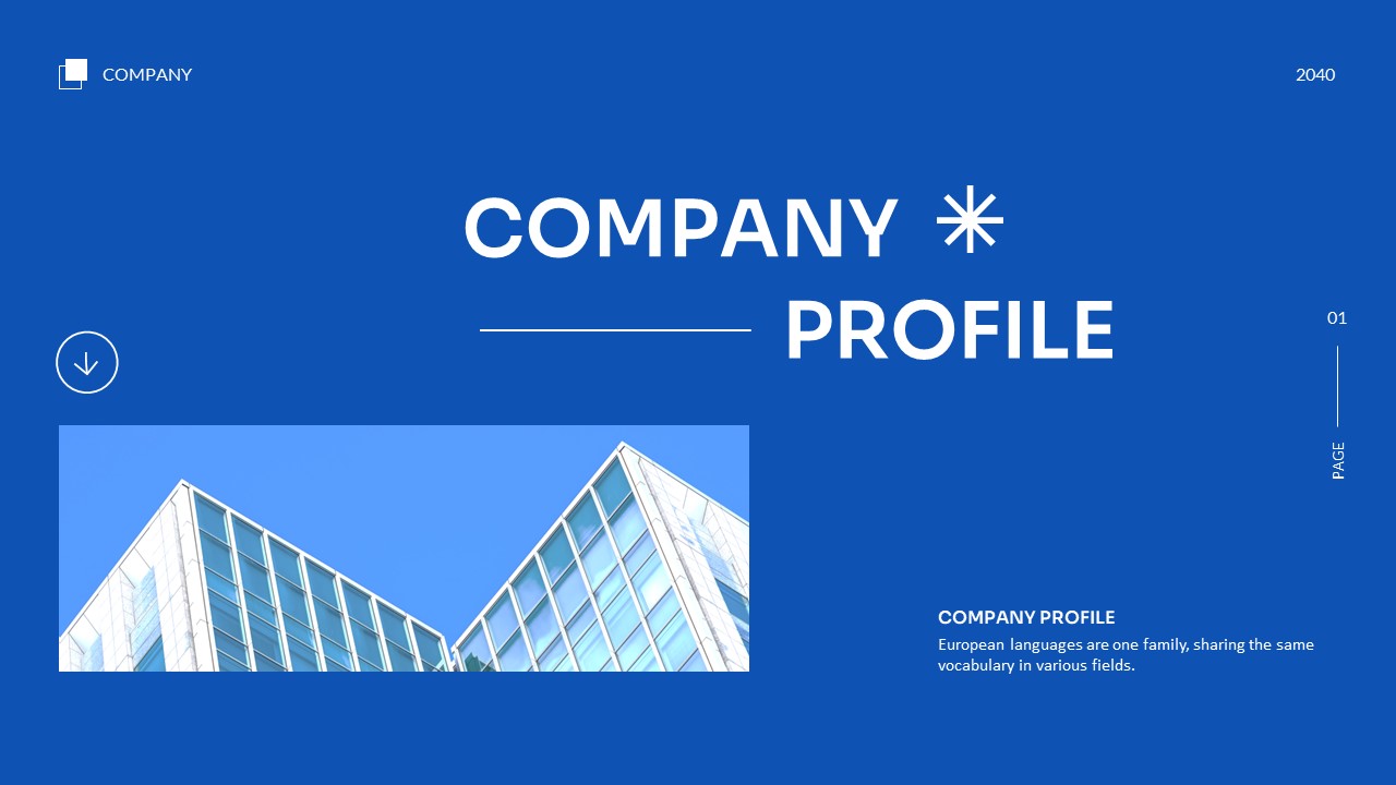 White Blue Modern Company Profile Powerpoint Presentation, Presentation ...