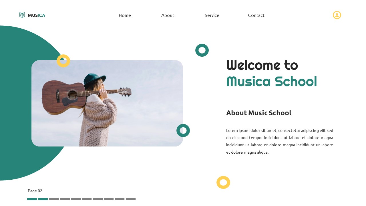 Musica - Music School Keynote Templates, Presentation Templates ...