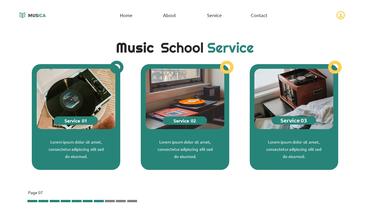 Musica - Music School Keynote Templates, Presentation Templates ...