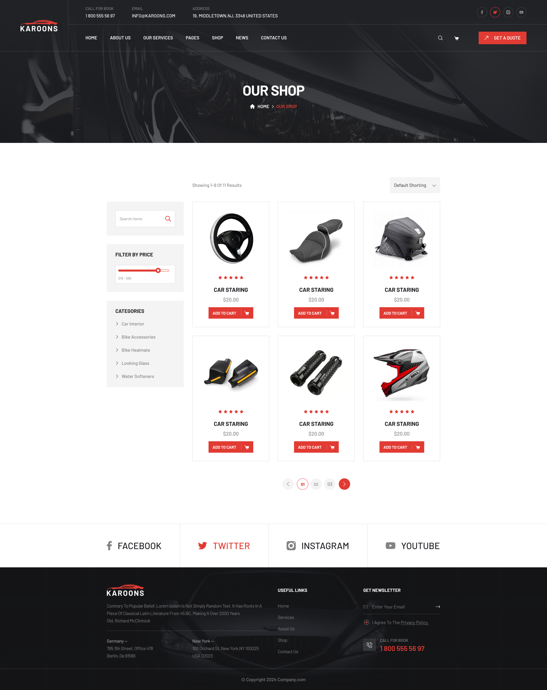 Karoons - Car Detailing & Repair Figma Template by Pixydrops | ThemeForest