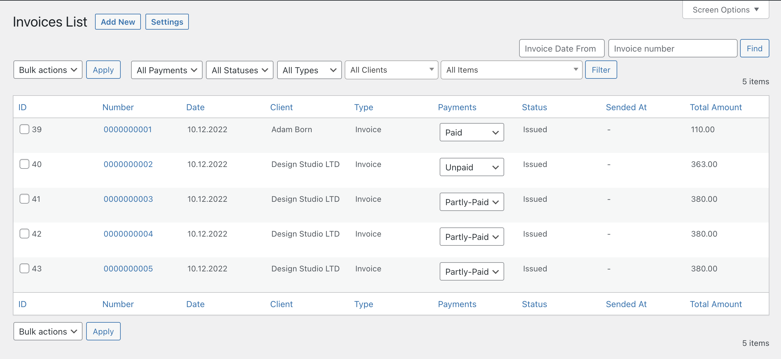 WP Invoices - PDF Electronic Invoicing System by kirilkirkov | CodeCanyon