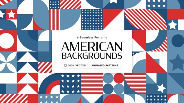 American Background Patterns, After Effects Project Files | VideoHive