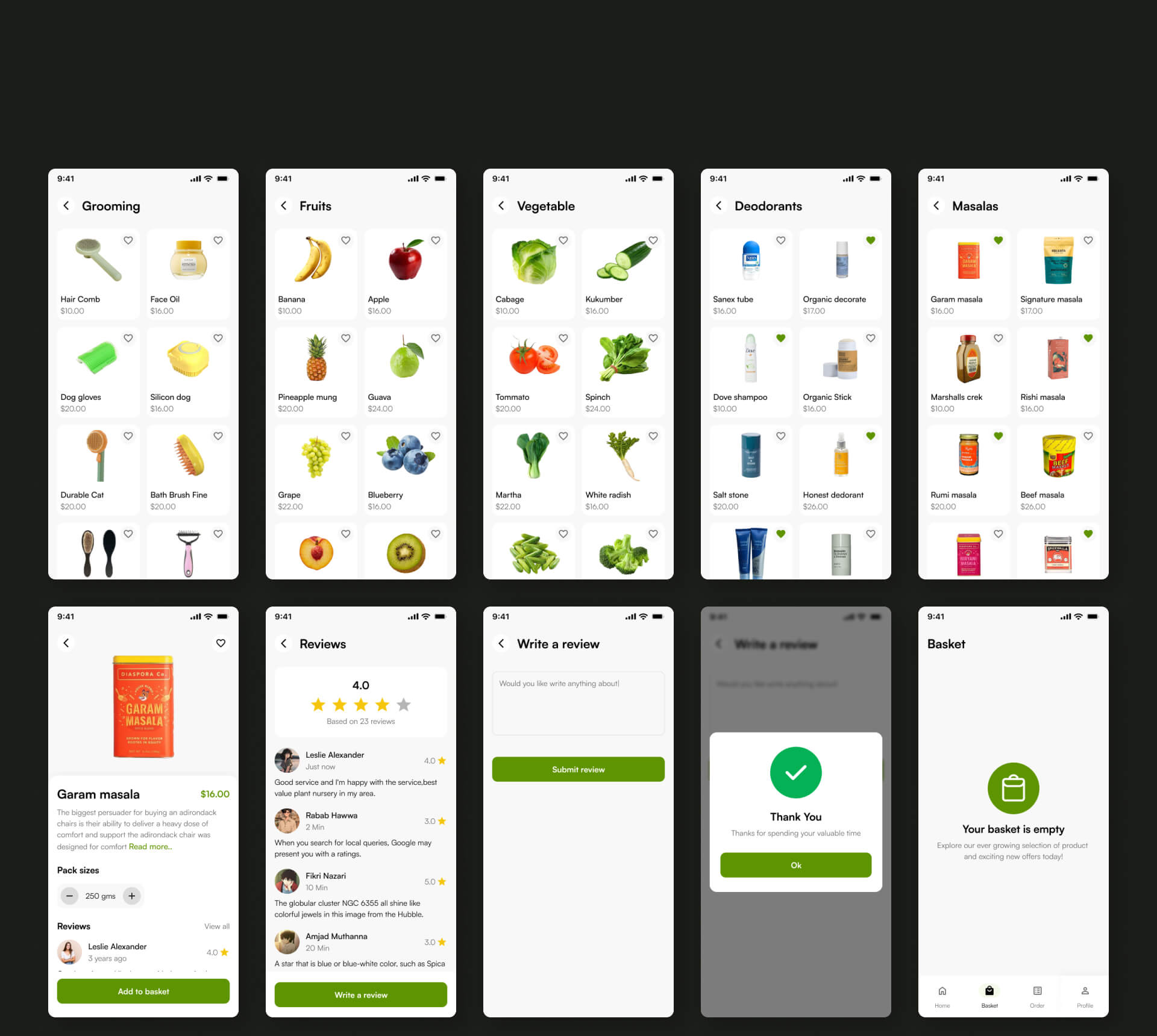BigBasket UI template | Ecommerce App in Flutter | FreshCart App template by fluttersapp