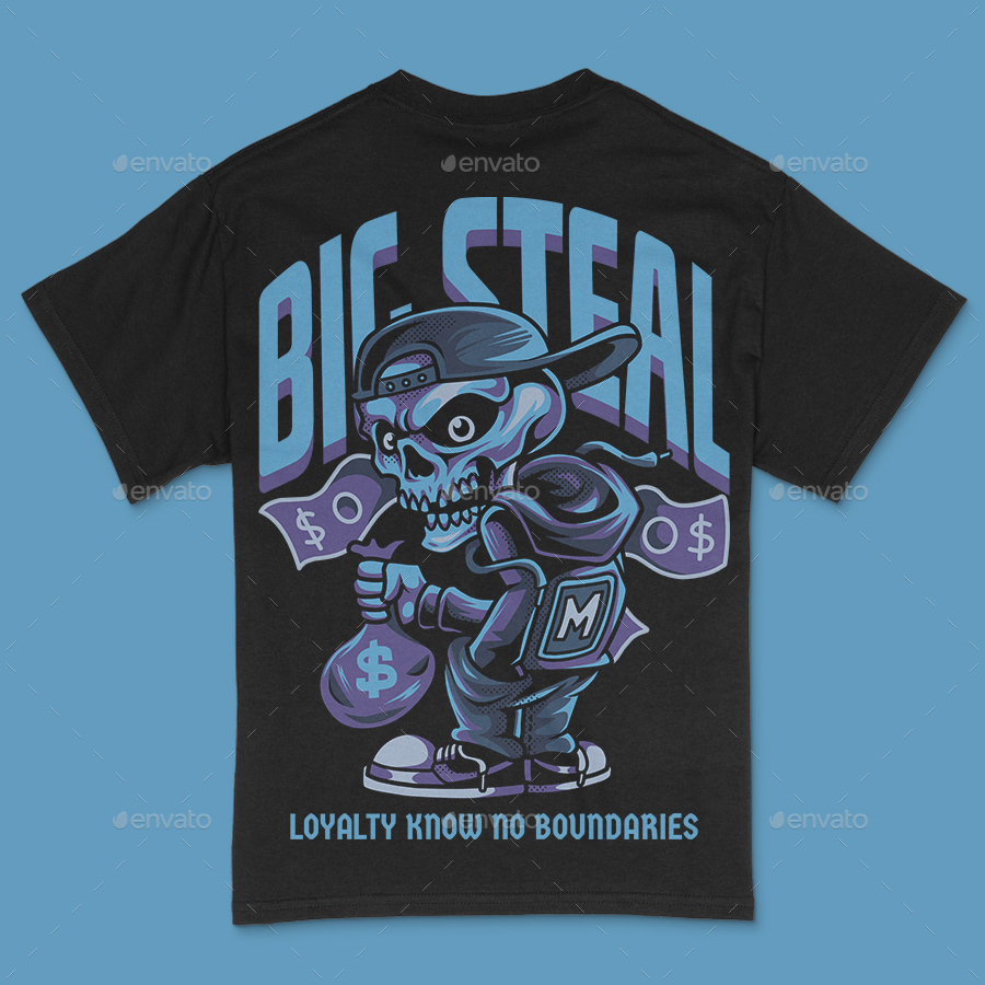 Big Steal T-Shirt Design Template, T-Shirts | GraphicRiver