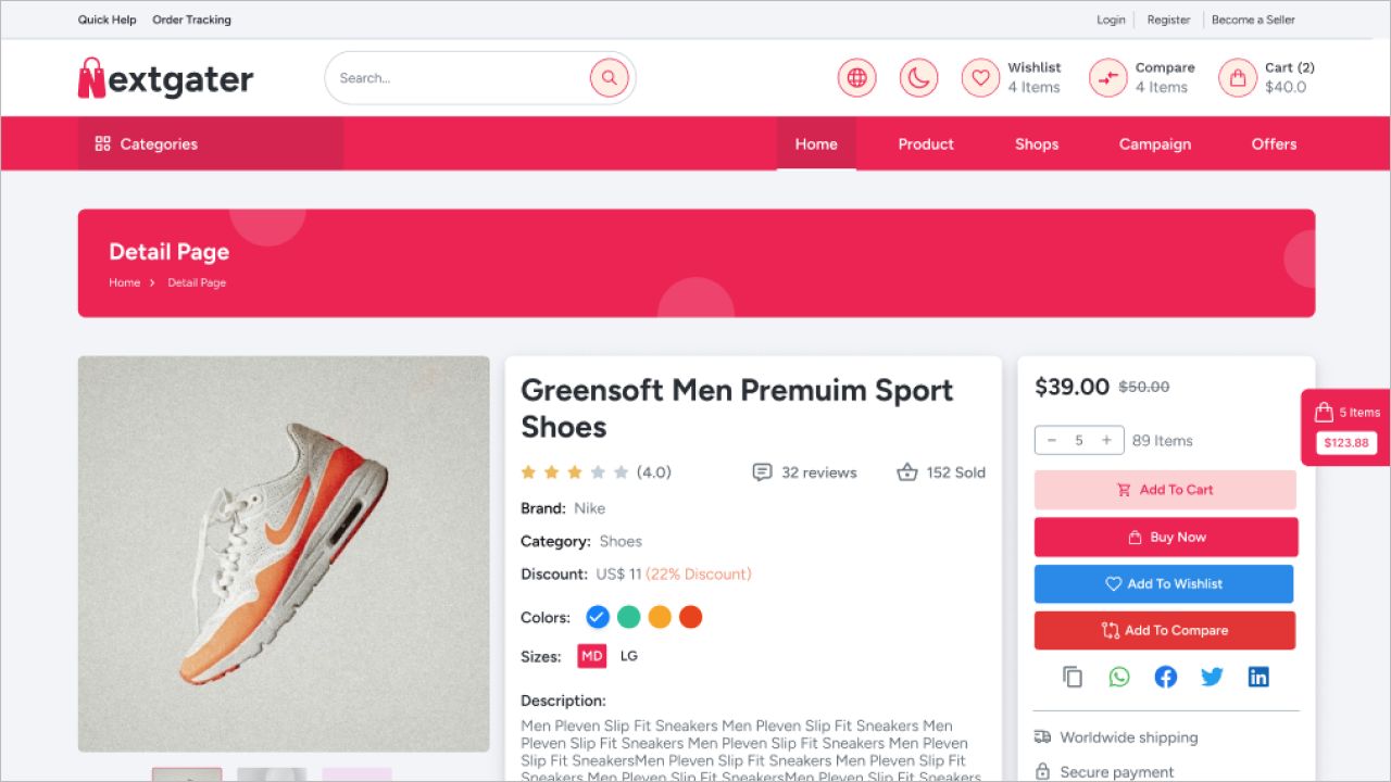 Nextall - React Multivendor Ecommerce Script with Next js & MongoDB by ...