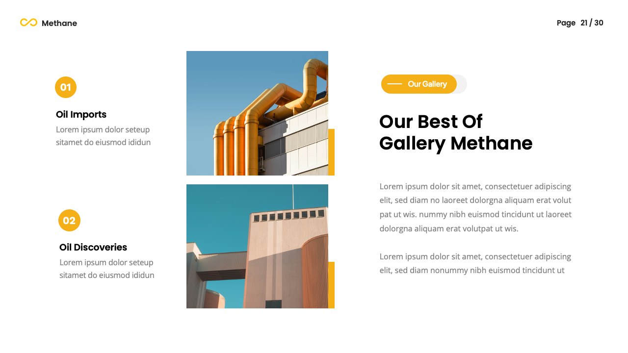 Methane - Oil and Gas PowerPoint Template, Presentation Templates ...