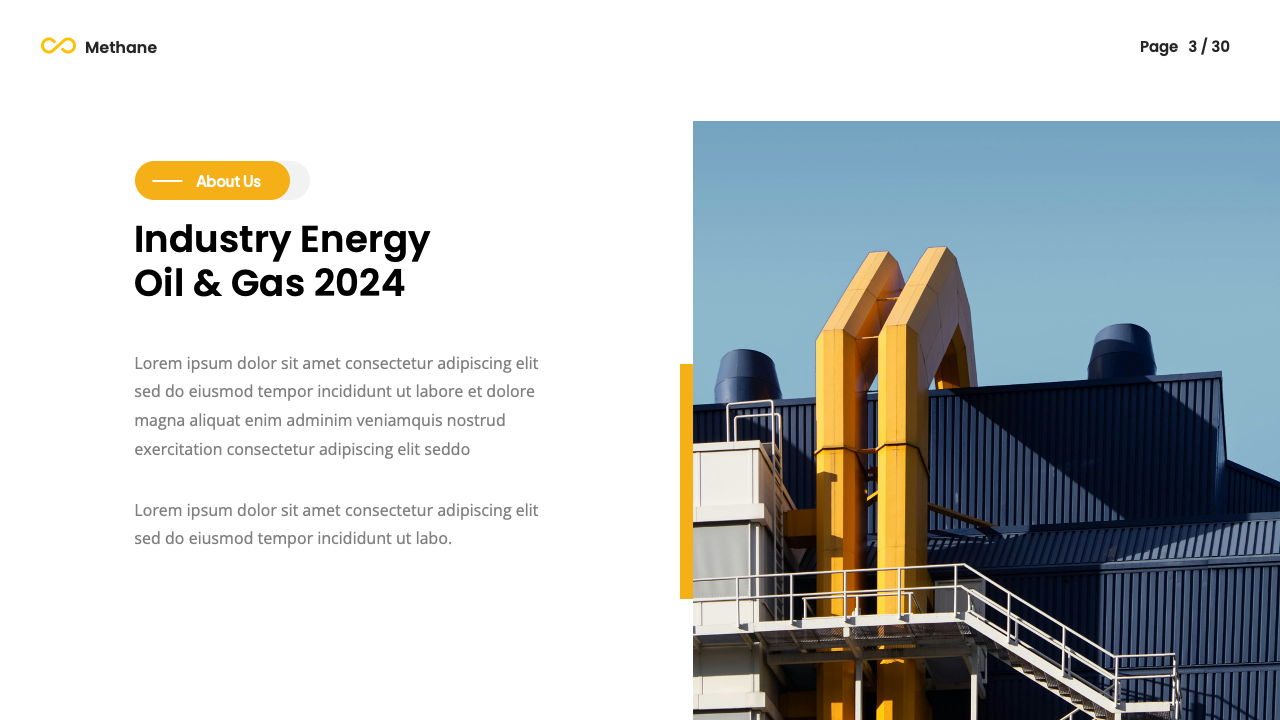 Methane - Oil and Gas PowerPoint Template, Presentation Templates ...