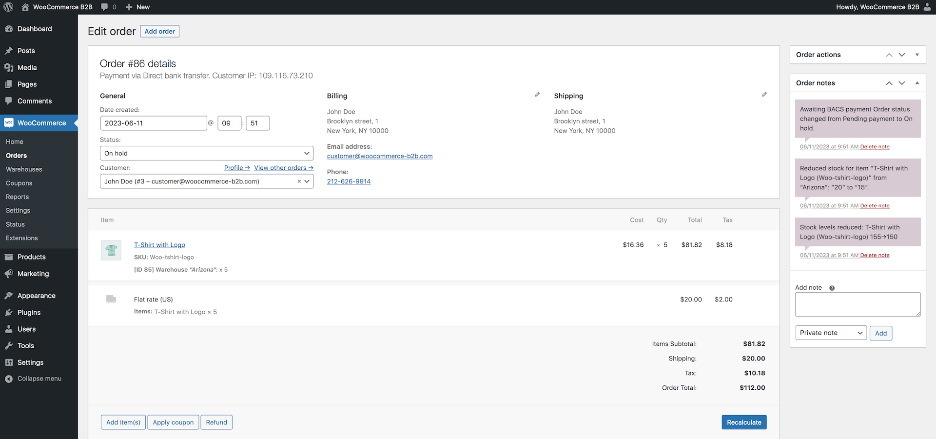 WooCommerce B2B Warehouses by code4lifeitalia | CodeCanyon
