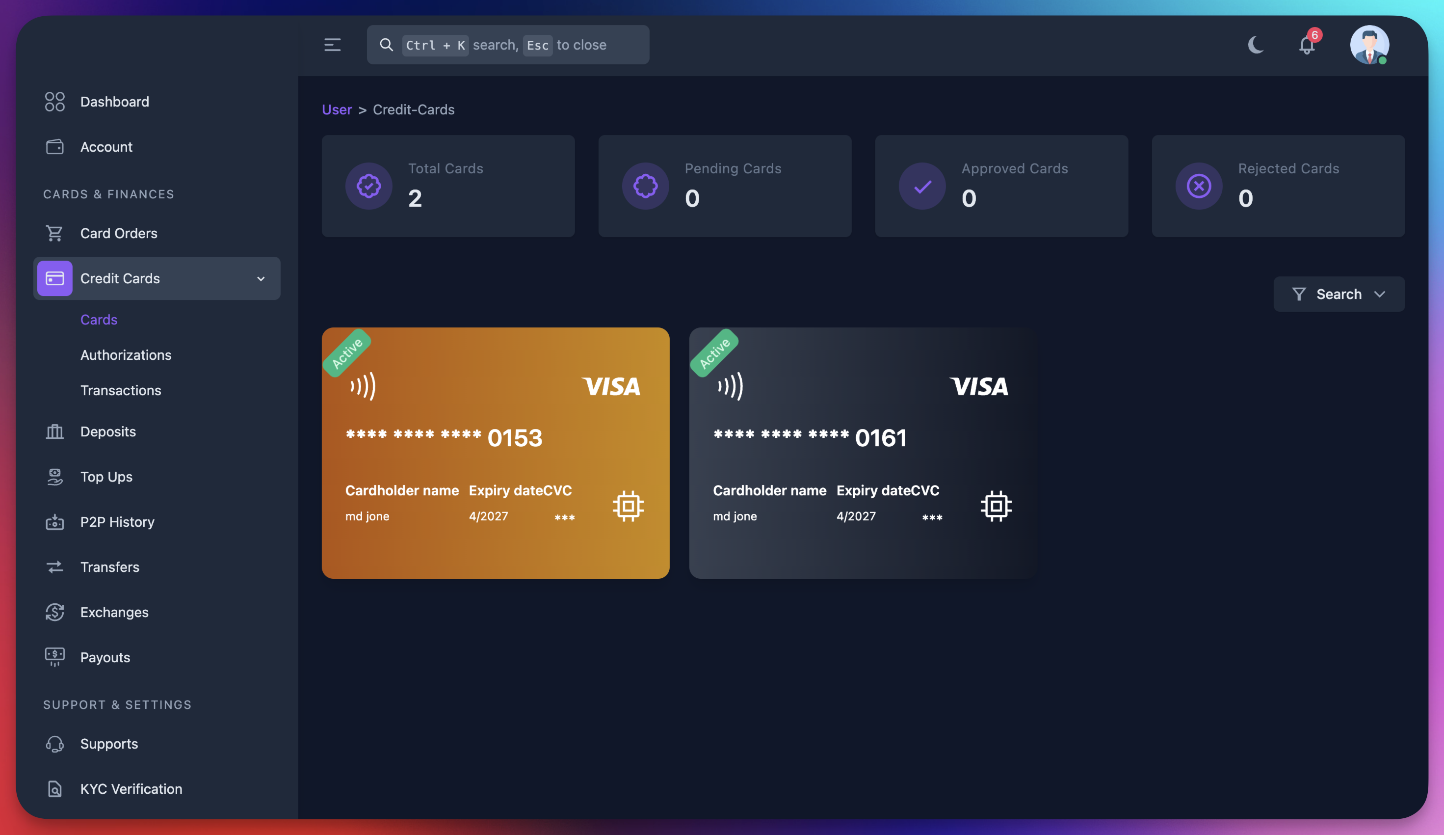 E-Card - Virtual Prepaid Credit Card Issuing Platform | Stripe Powered ...