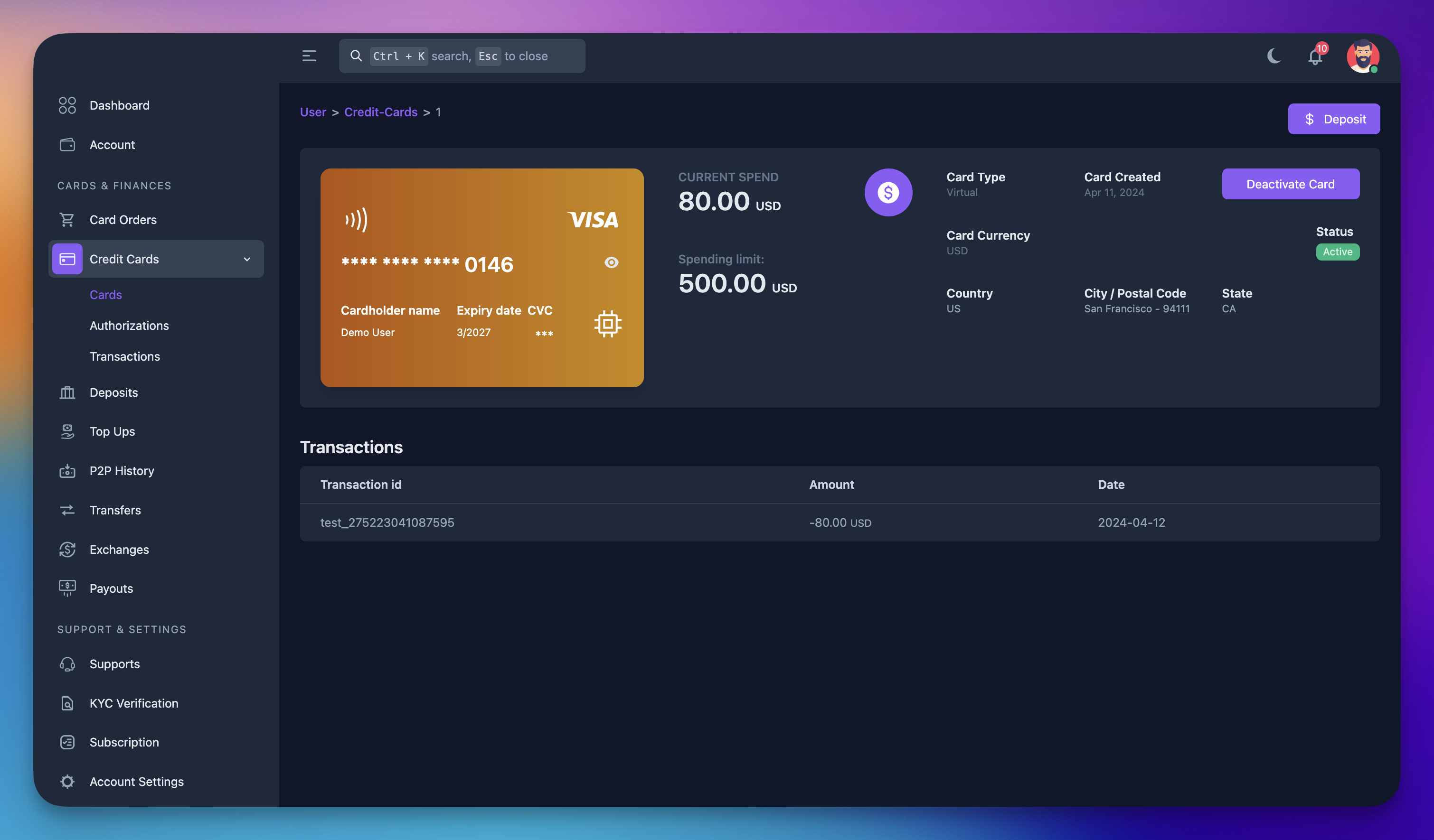 E-Card - Virtual Prepaid Credit Card Issuing Platform | Stripe Powered ...