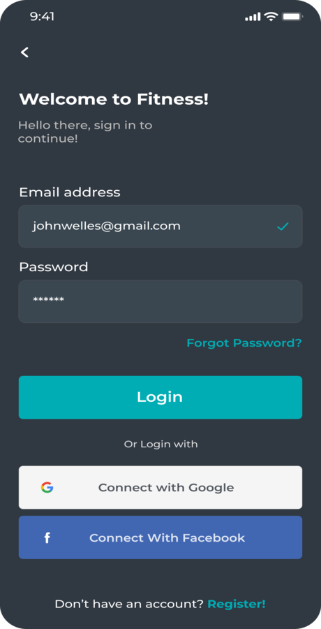 FitMeal ANDROID + IOS + FIGMA + XD | UI Kit | Flutter | Fitness & Meal ...