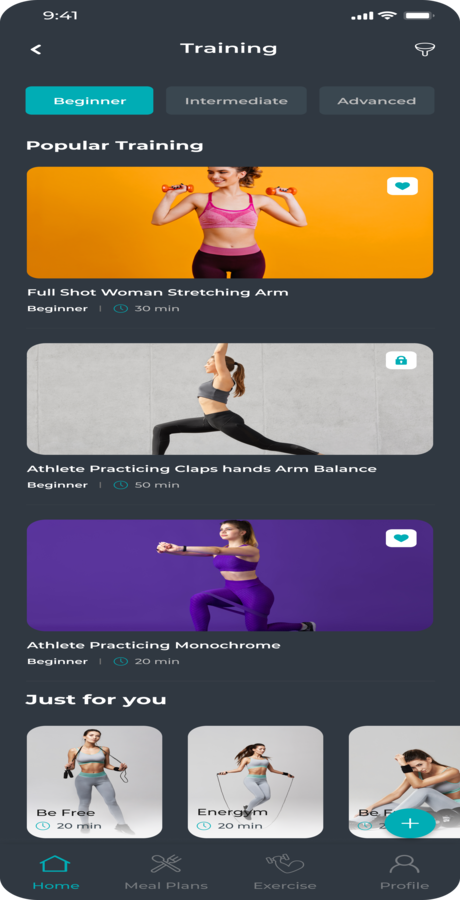 FitMeal ANDROID + IOS + FIGMA + XD | UI Kit | Flutter | Fitness & Meal ...