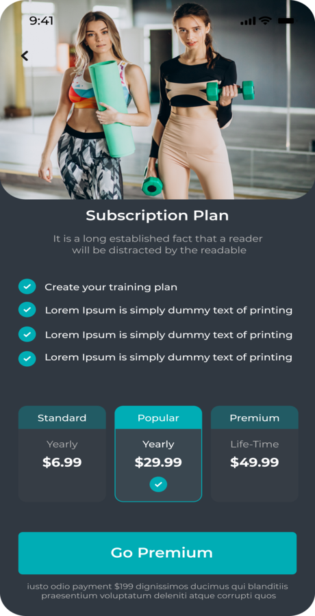 FitMeal ANDROID + IOS + FIGMA + XD | UI Kit | Flutter | Fitness & Meal ...