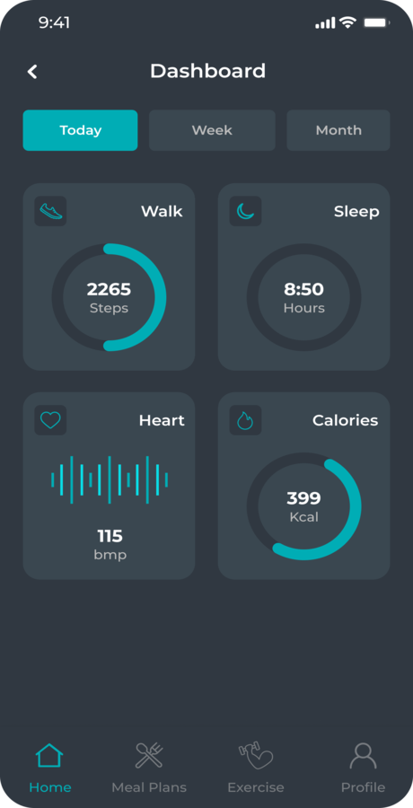 FitMeal ANDROID + IOS + FIGMA + XD | UI Kit | Flutter | Fitness & Meal ...
