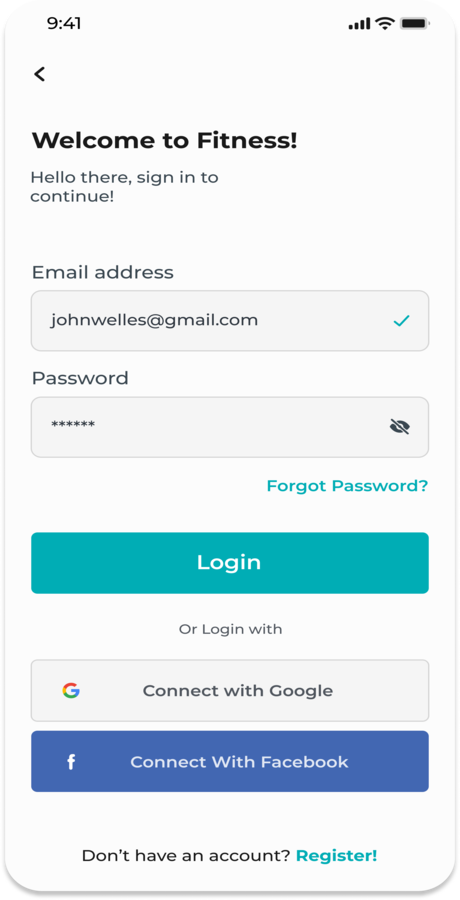 FitMeal ANDROID + IOS + FIGMA + XD | UI Kit | Flutter | Fitness & Meal ...