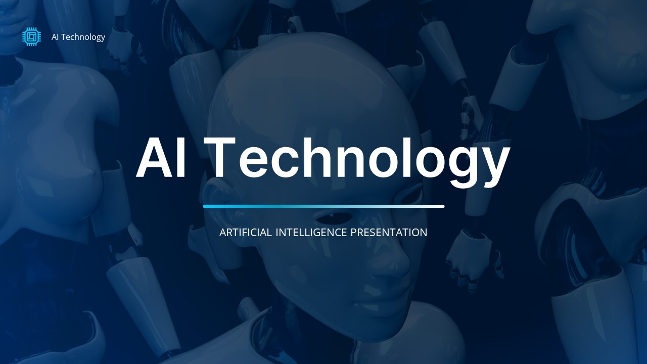 AI Technology Keynote Presentation Template, Presentation Templates