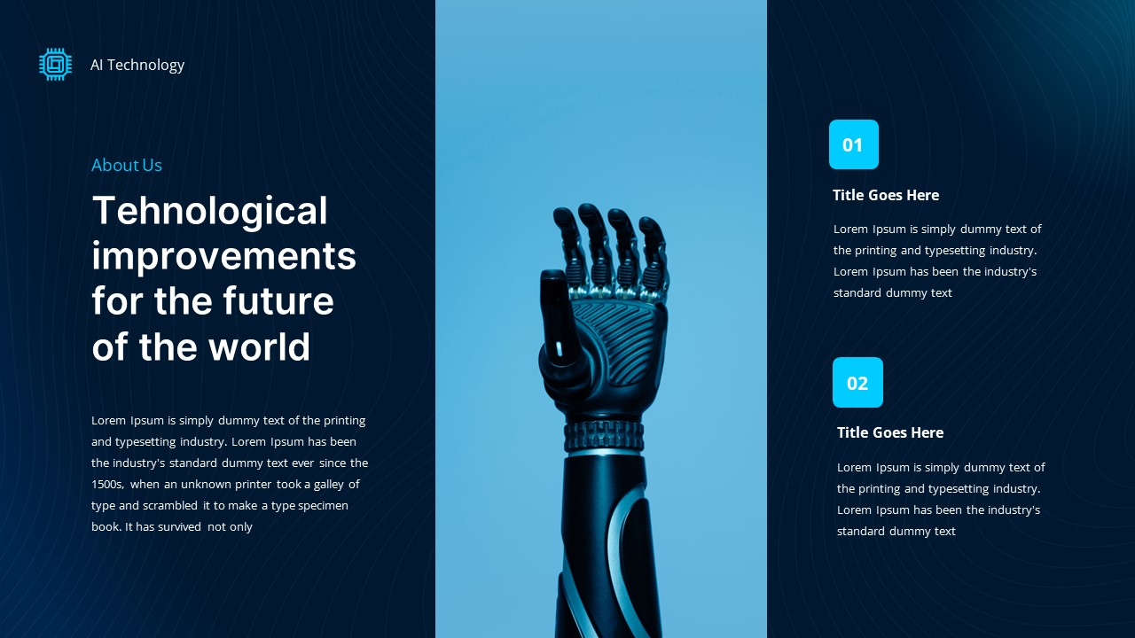 AI Technology Keynote Presentation Template, Presentation Templates