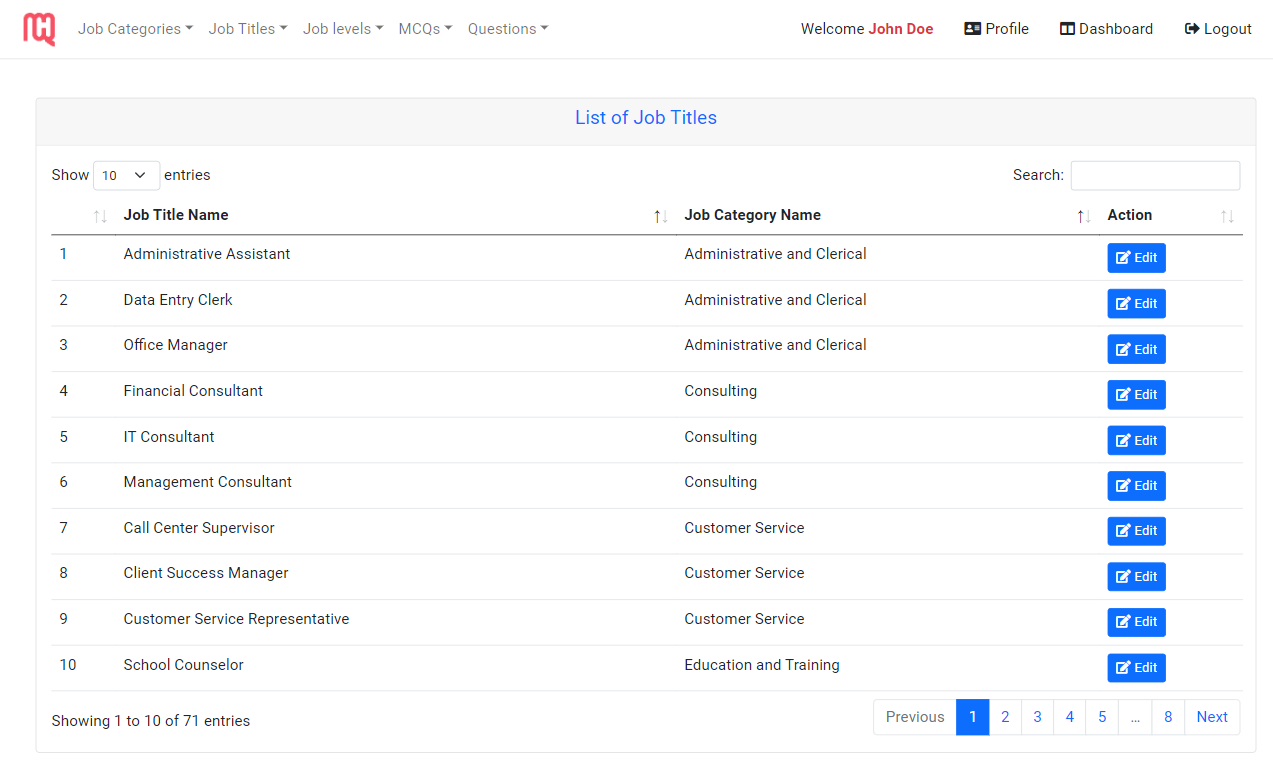 MCQ - Career Skills Assessment Platform by monsernet | CodeCanyon