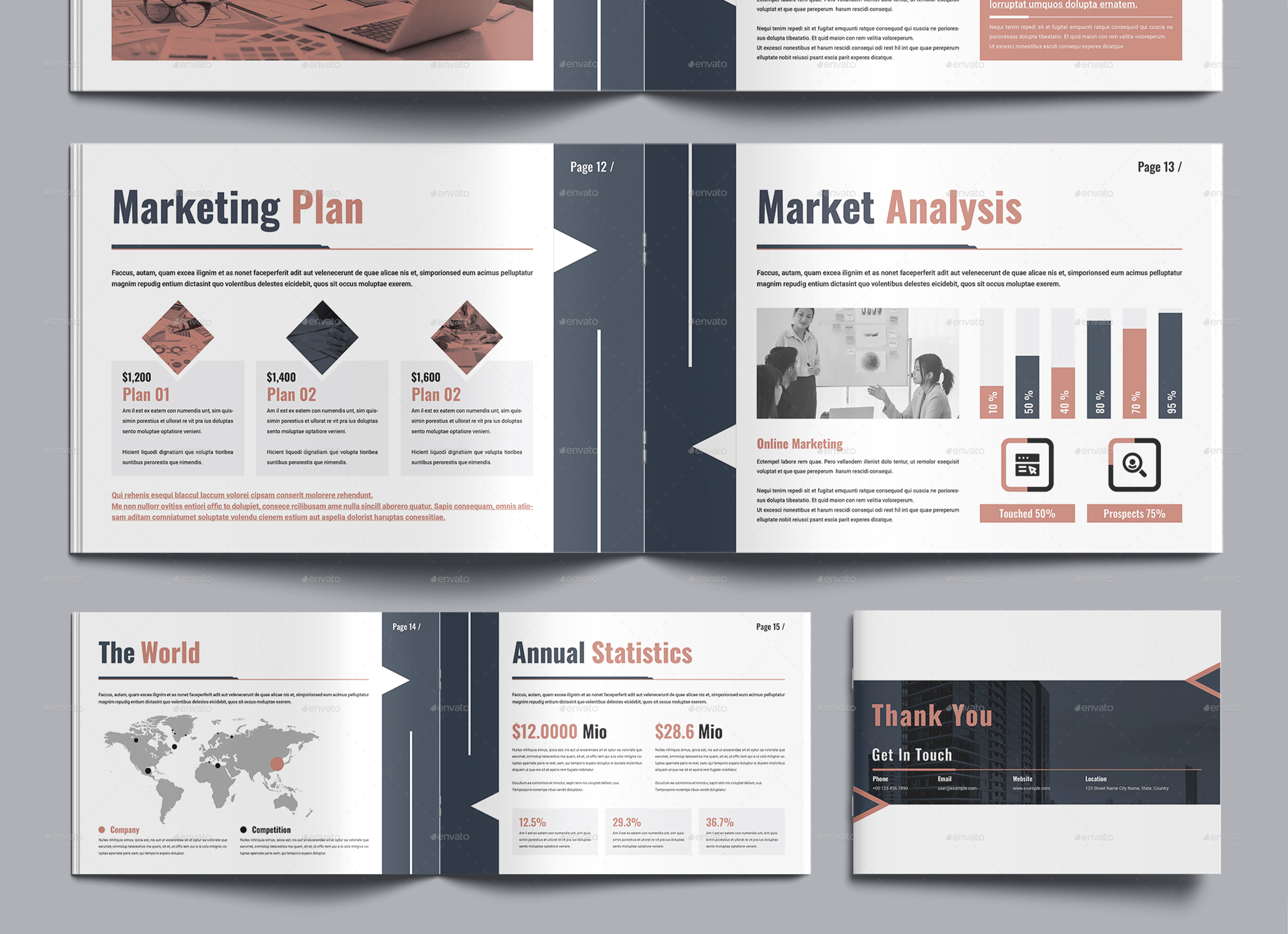 Annual Report Template, Print Templates | GraphicRiver