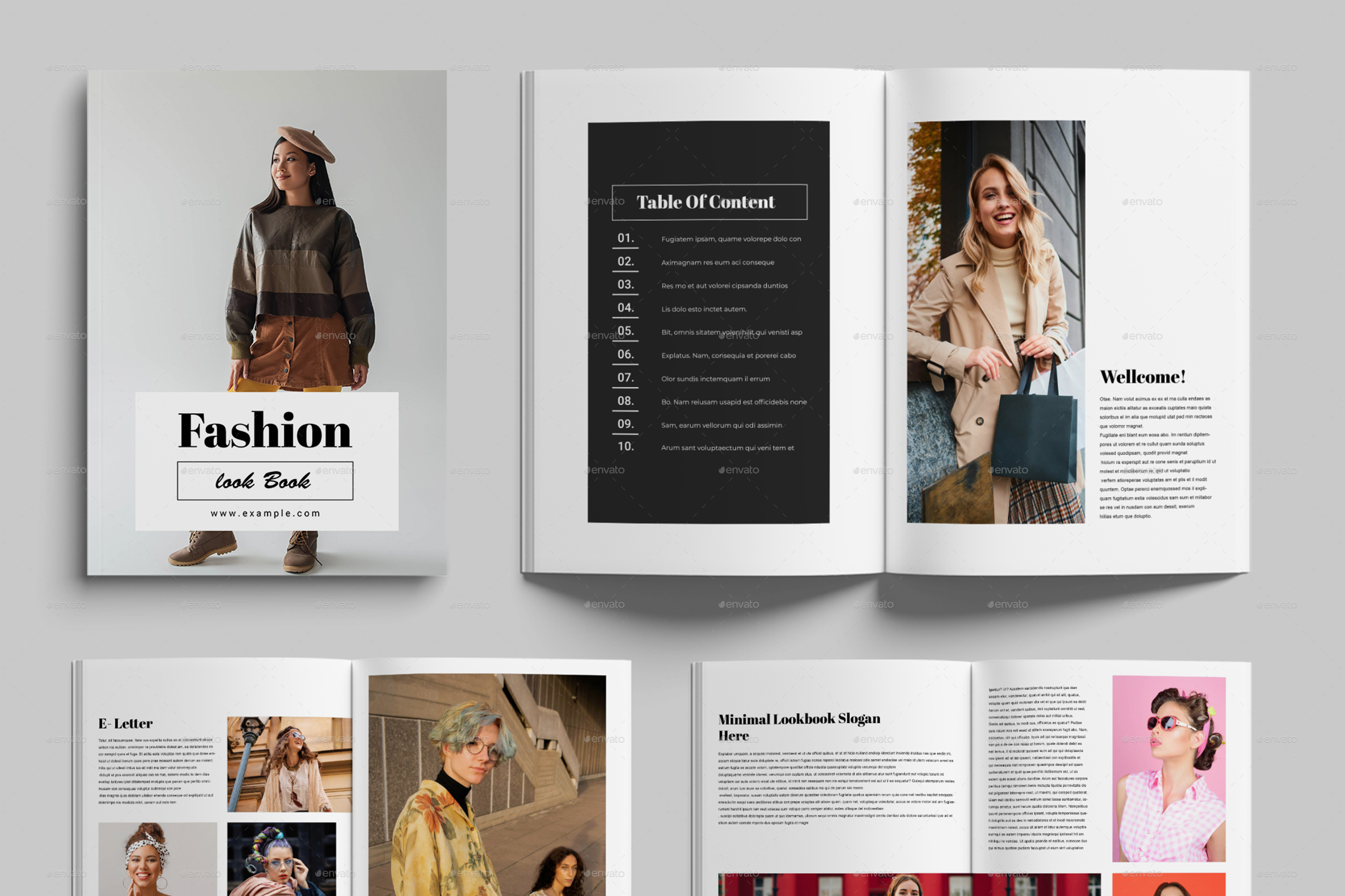 Fashion Look Book Template, Print Templates | GraphicRiver