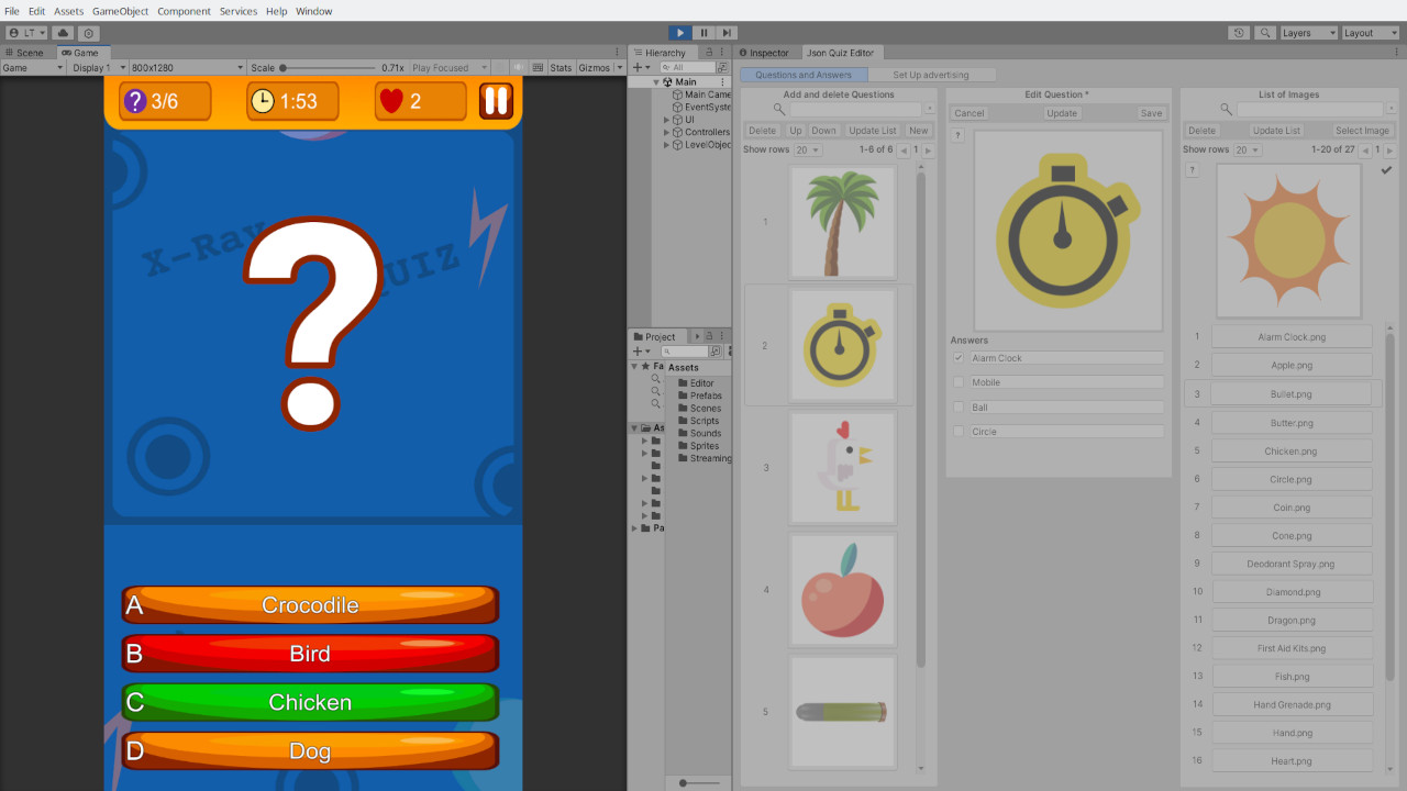 Quiz Scanner - Unity Game & Json Quiz Editor by luiscoding | CodeCanyon