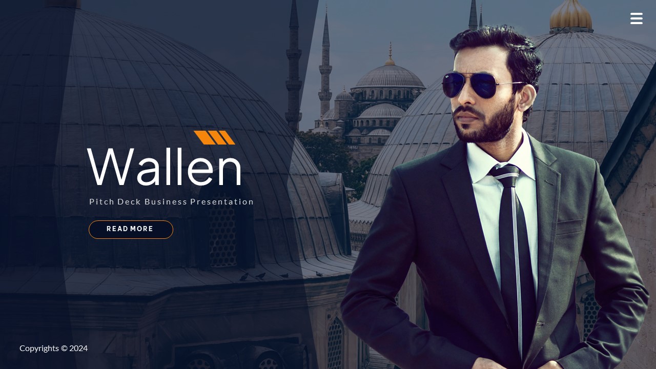 Wallen - Pitch Deck Business PowerPoint Template, Presentation Templates